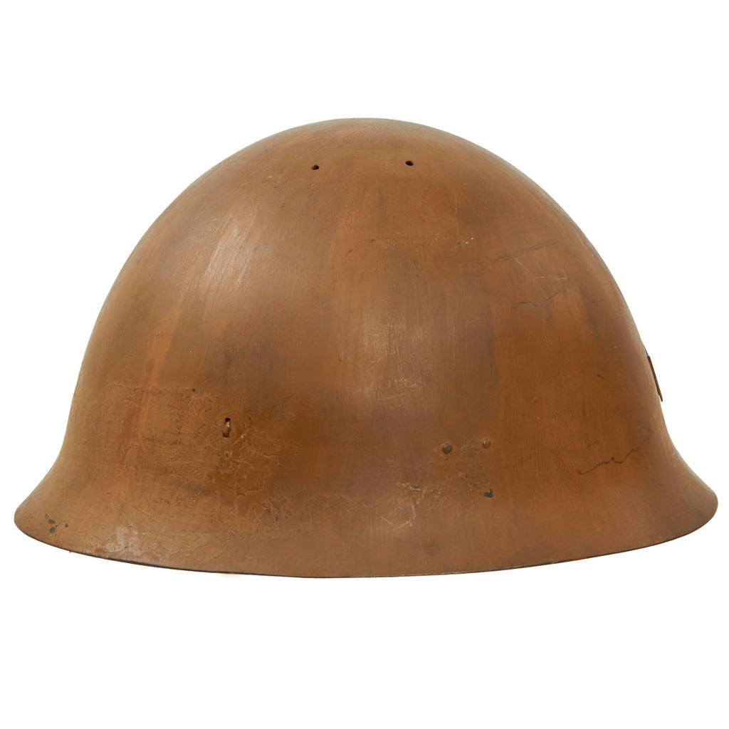 Original Japanese WWII Type 90 Army Helmet with Complete Liner and Chi ...