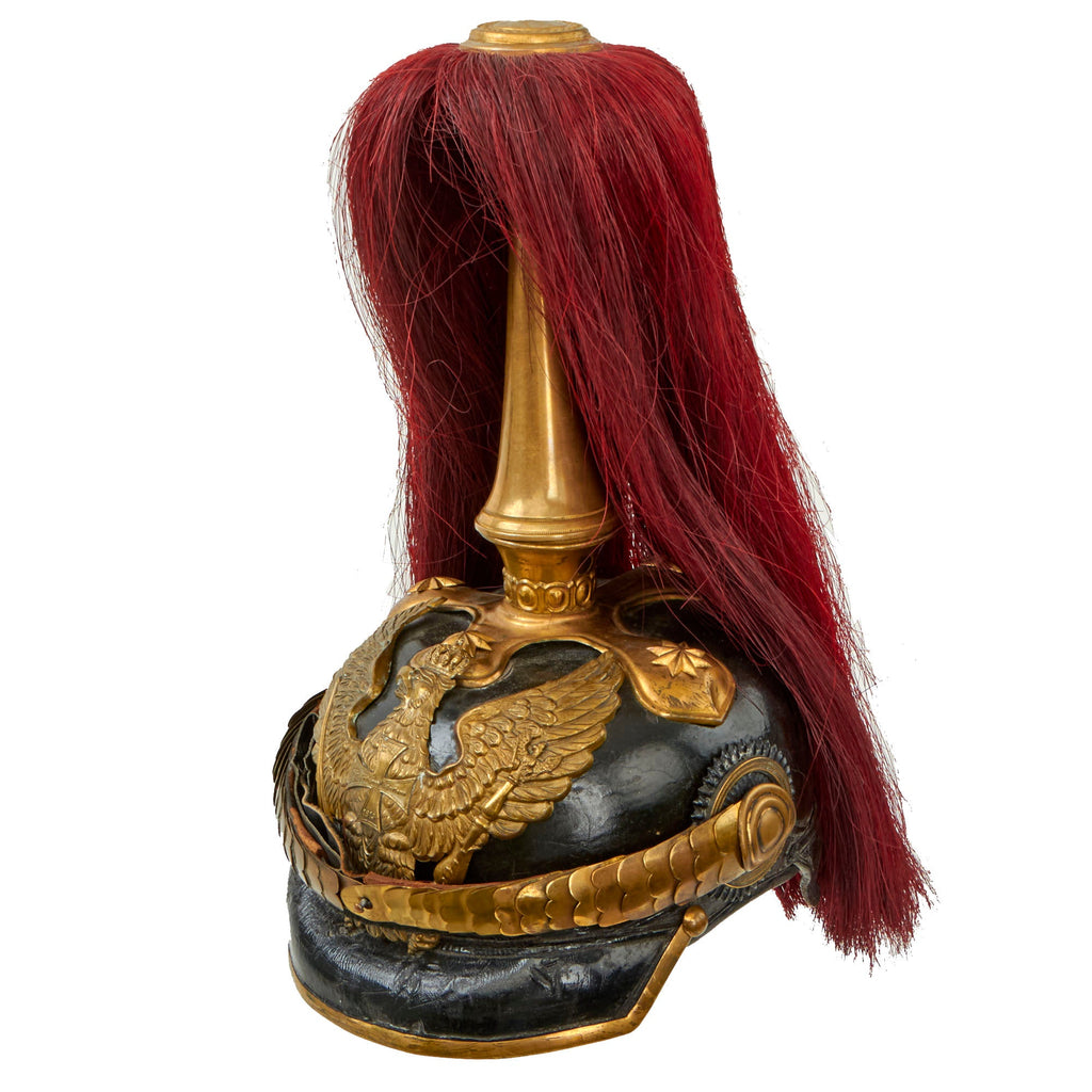 Original German WWI Prussian Landwehr Dragoon Officer M1897 Pickelhaub ...