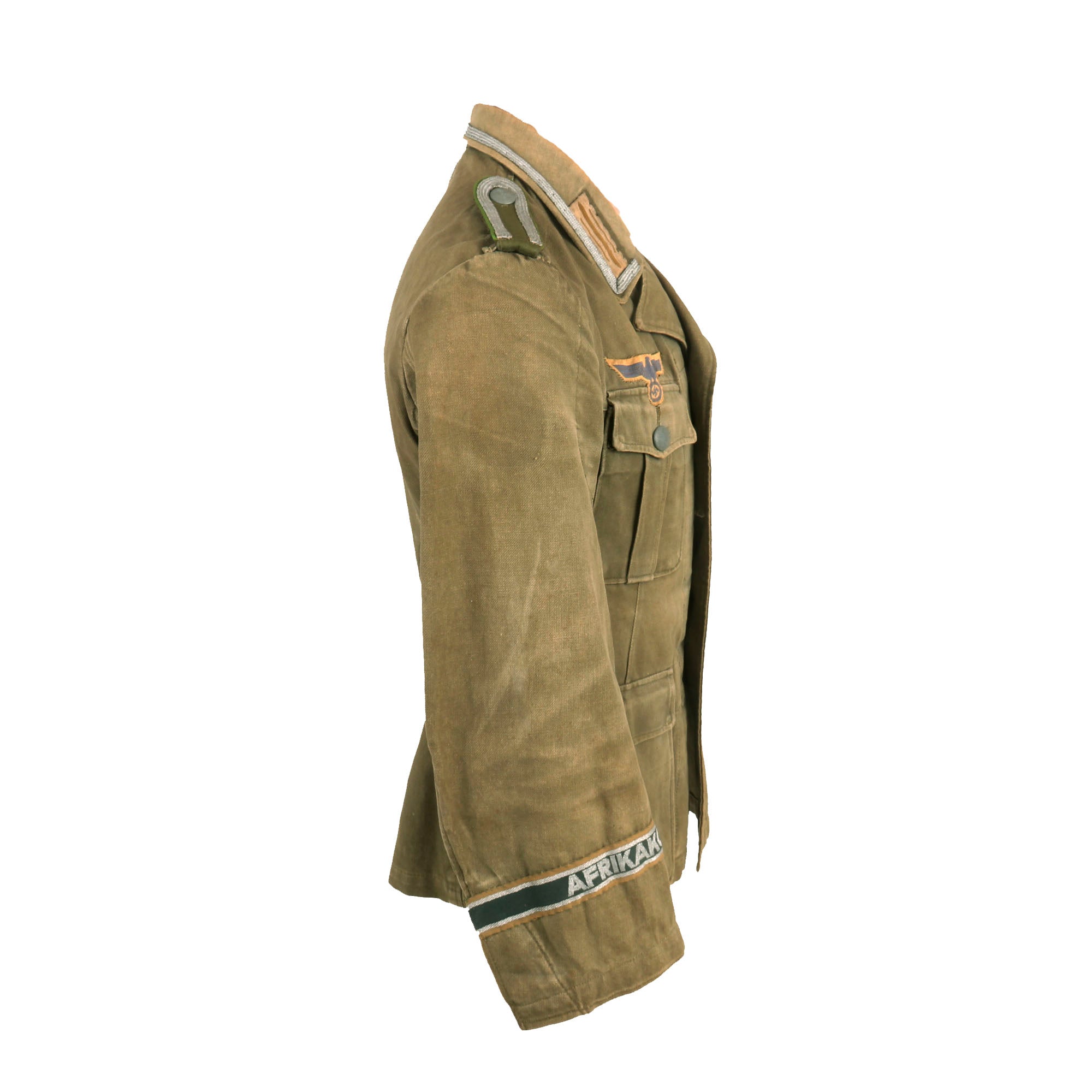 Original German WWII U.S. P.O.W. Afrika Korps Panzergrenadier NCO M41 ...