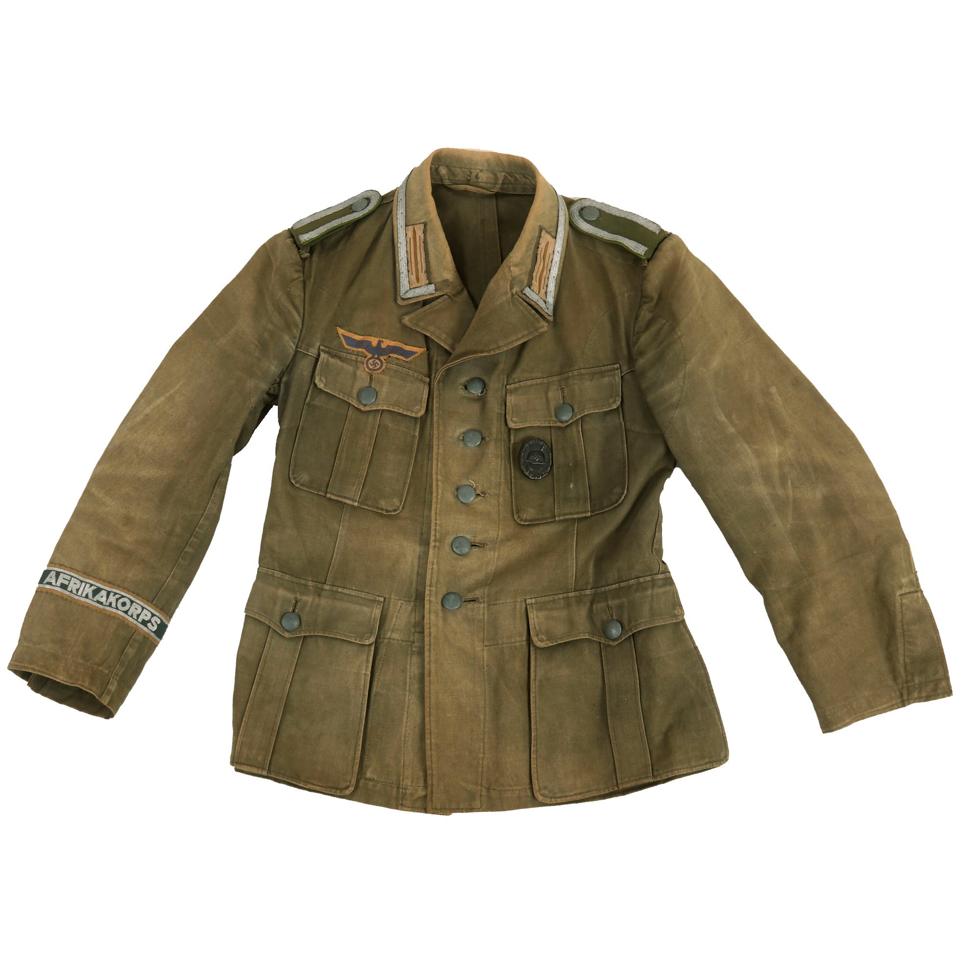 Original German WWII U.S. P.O.W. Afrika Korps Panzergrenadier NCO M41 ...