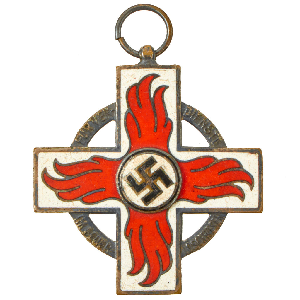 Original German WWII Fire Brigade Honor Cross 2nd Class with Ribbon in ...