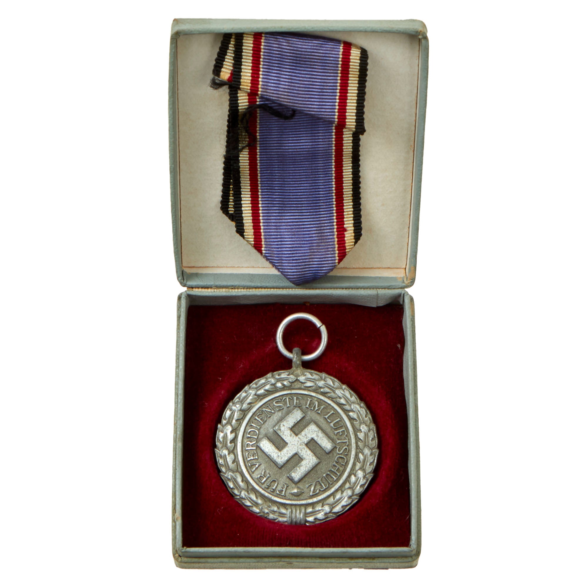 Original German WWII RLB Luftschutz Air Defense Honor Medal 2nd Grade ...