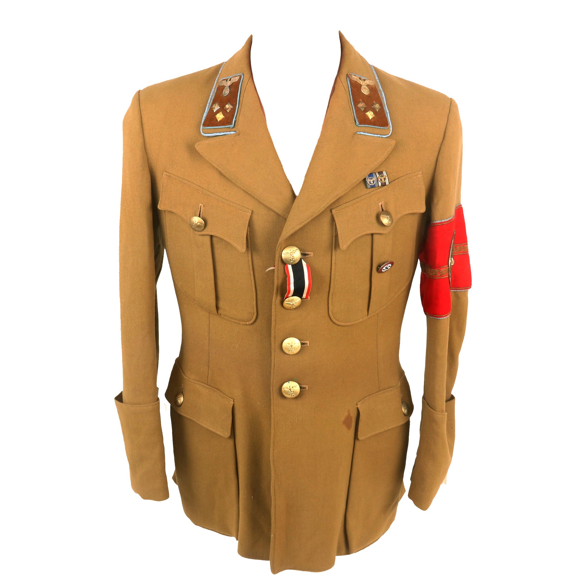 Original German WWII NSDAP Local Group Cell Leader Uniform Tunic with ...
