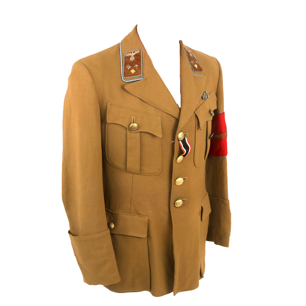 Original German WWII NSDAP Local Group Cell Leader Uniform Tunic with ...