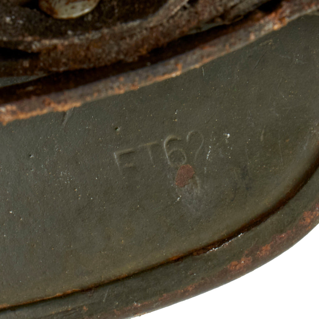 Original Rare German WWII Waffen SS M40 Single Decal Helmet with 55cm ...
