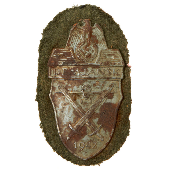 Original German WWII Heer Army Demyansk Shield Decoration with Backing ...