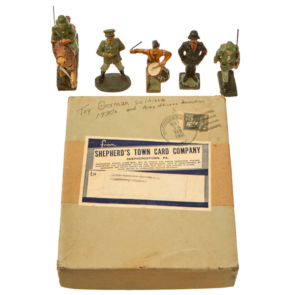 Original German WWII Era Elastolin & Lineol Toy Soldiers - Lot of 5 ...