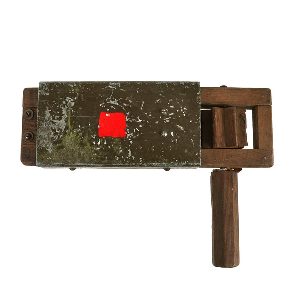 Original British WWII Wood Air Raid Alarm / Gas Rattle - Maker-Marked ...