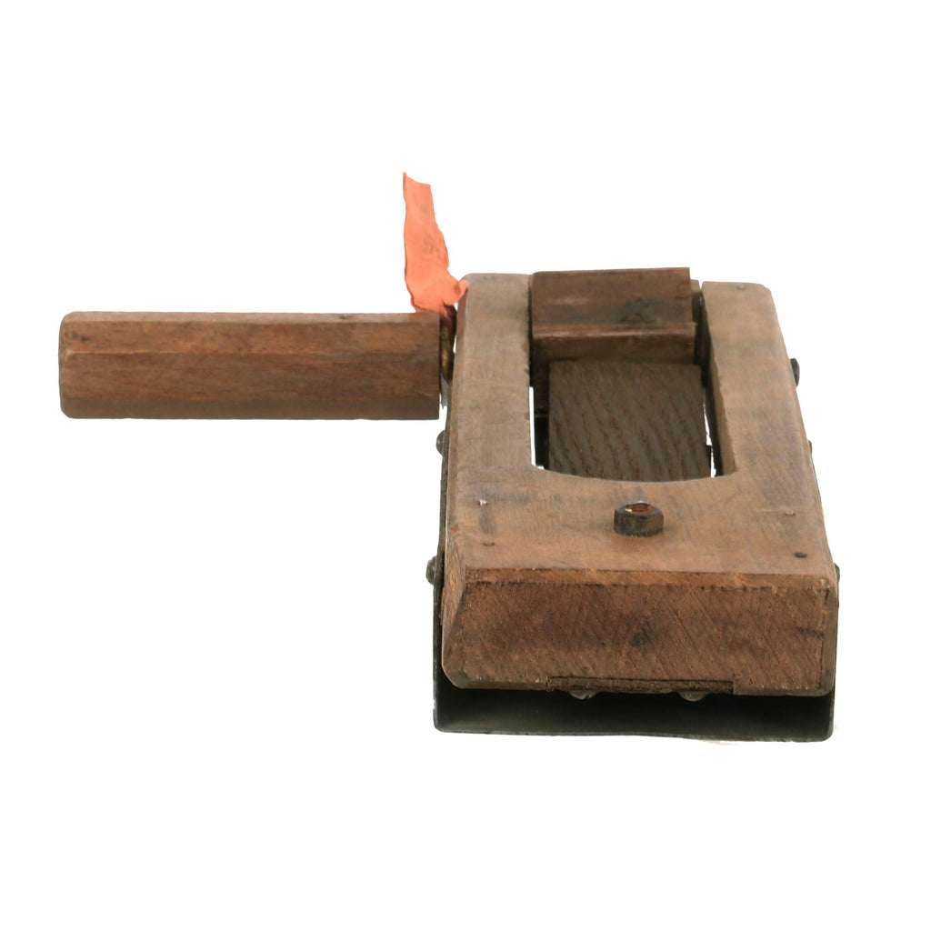Original British WWII Wood Air Raid Alarm / Gas Rattle - Maker-Marked ...