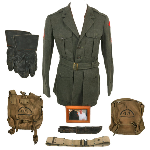 Original U.S. WWII Named Marine Corps Flamethrower Uniform & UNIS Mark ...