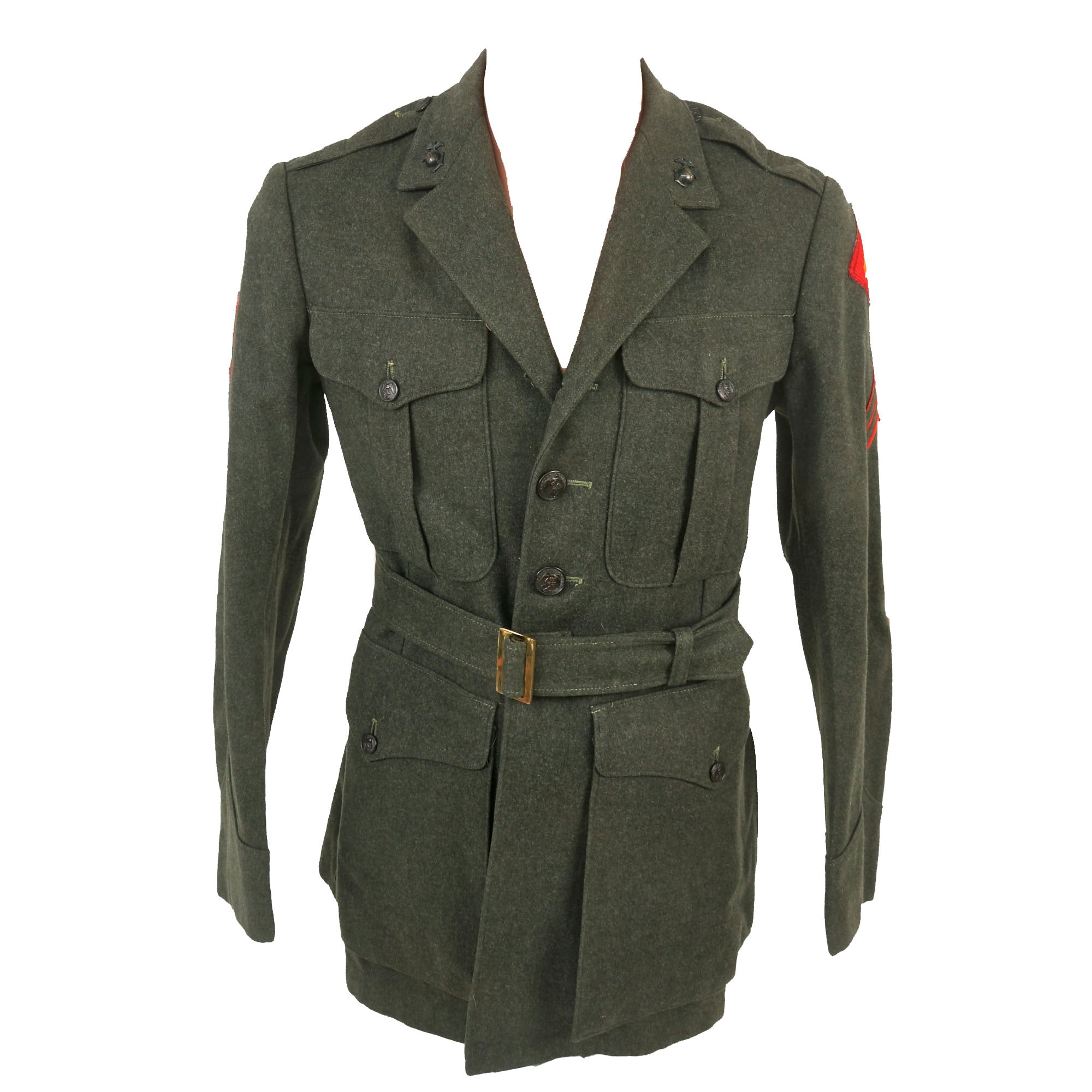 Original U.S. WWII Named Marine Corps Flamethrower Uniform & UNIS Mark ...