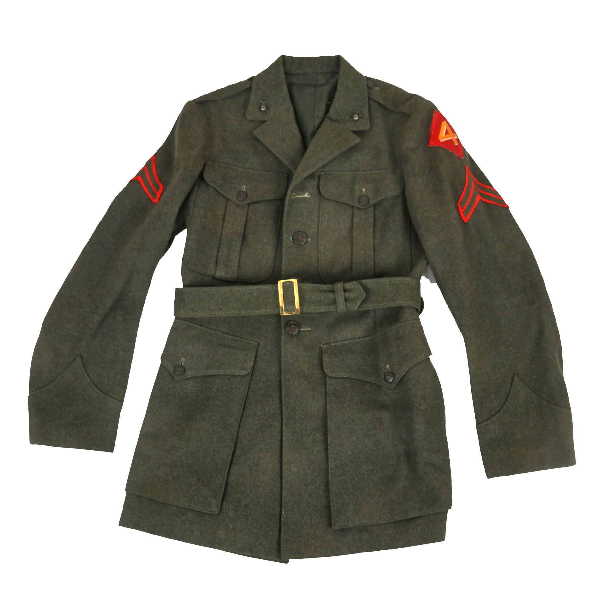 Original U.S. WWII Named Marine Corps Flamethrower Uniform & UNIS Mark ...