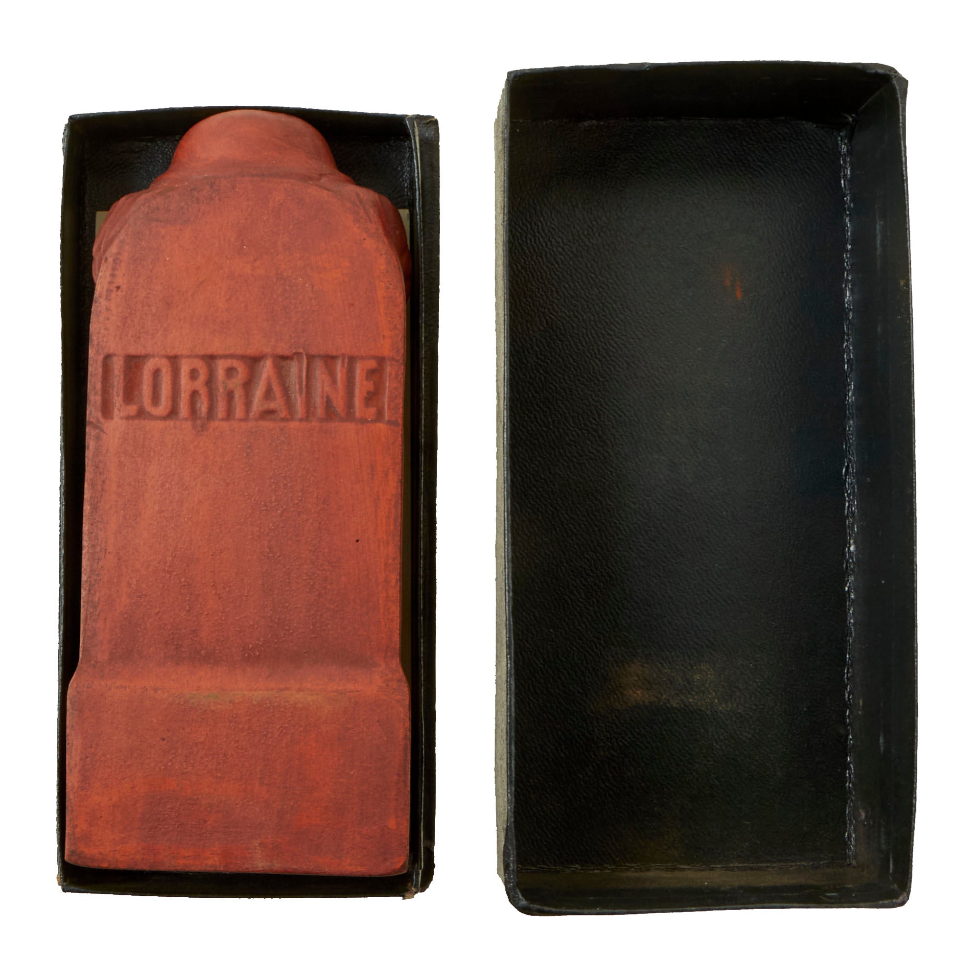 Original French WWI Clay Sacred Earth Marker with Dirt from Lorraine i ...