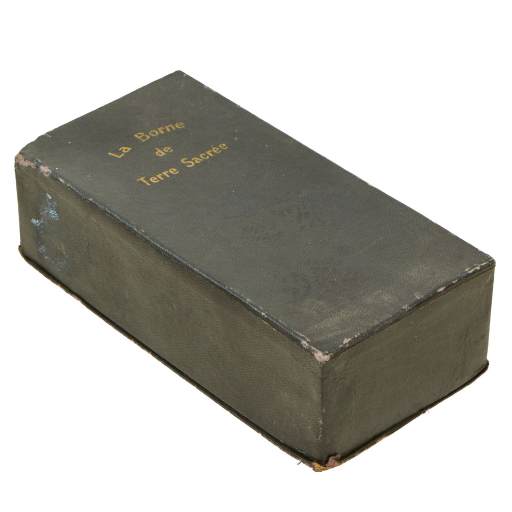 Original French WWI Clay Sacred Earth Marker with Dirt from Lorraine i ...