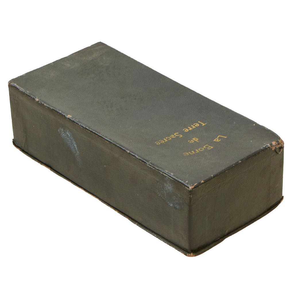 Original French WWI Clay Sacred Earth Marker with Dirt from Lorraine i ...