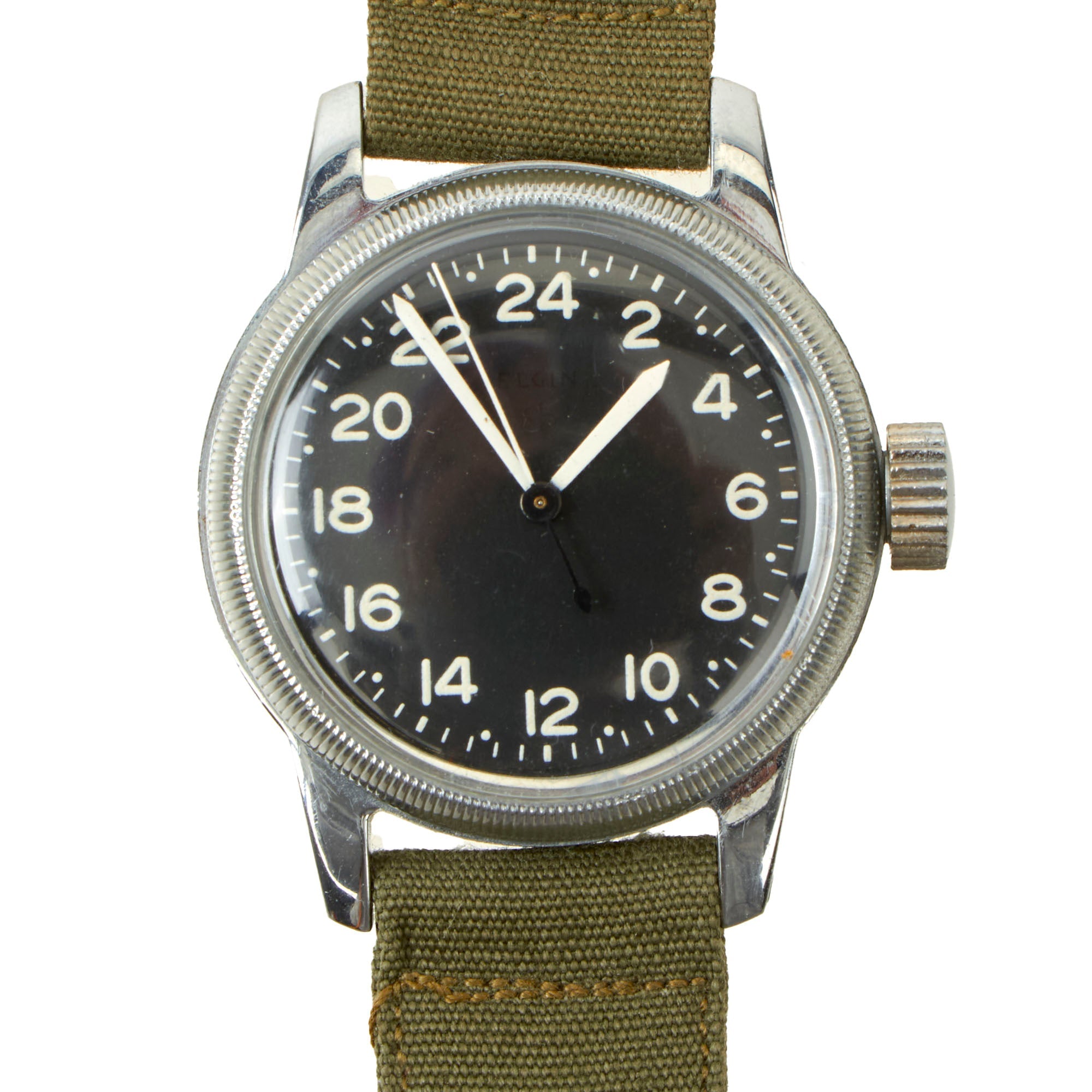 Original U.S. WWII Type A-11 USAAF Unissued Wrist Watch by Elgin - Exc ...