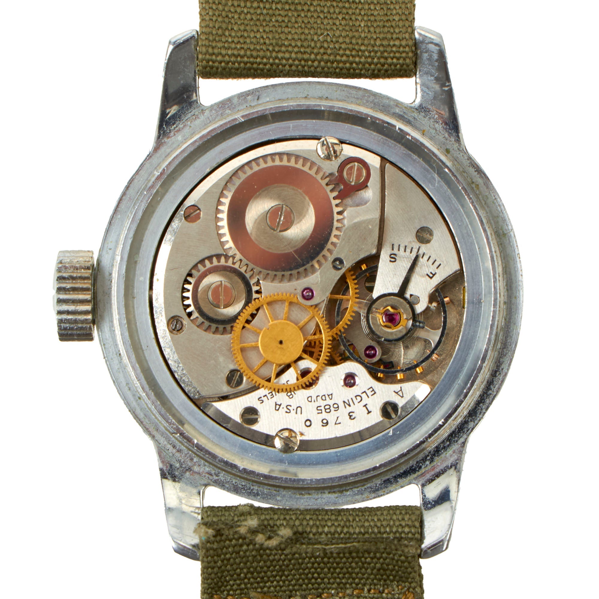 Original U.S. WWII Type A-11 USAAF Unissued Wrist Watch by Elgin - Exc ...