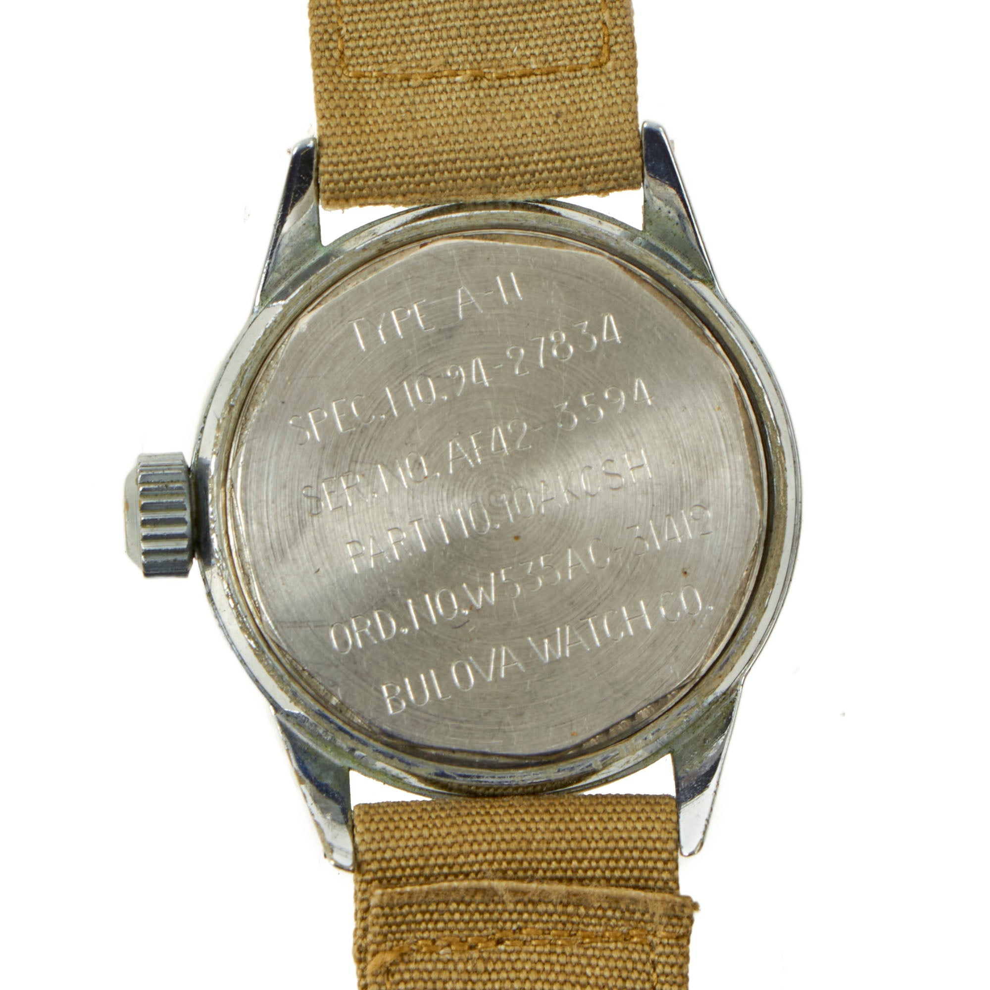 Original U.S. WWII New Old Stock Type A-11 USAAF Wrist Watch by Bulova ...