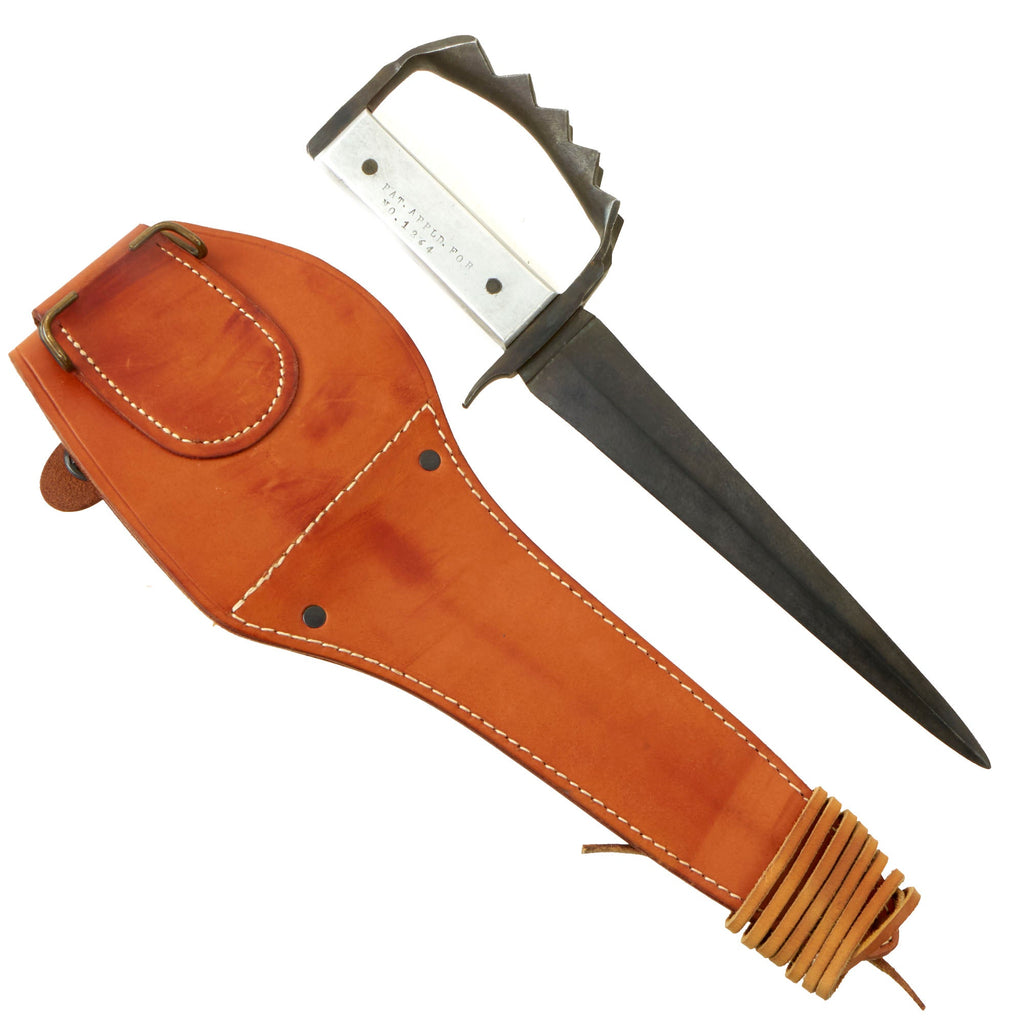 Original U.S. WWII Taylor Huff Type I Knuckle Knife With Correct Leath ...
