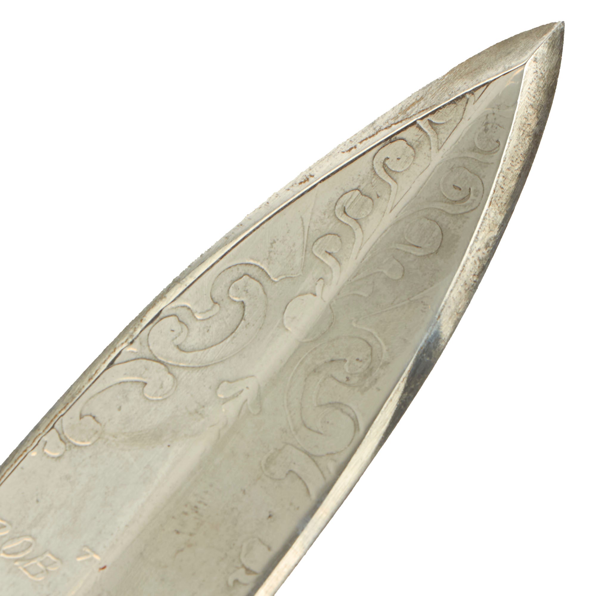 Original U.S. WWII Knife Crafters Broad Spear Point Fighting Knife Con ...