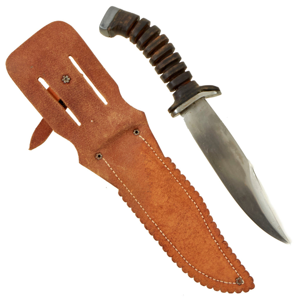 Original U.S. WWII Unissued Leo Baker Fighting Knife with Leather Shea ...