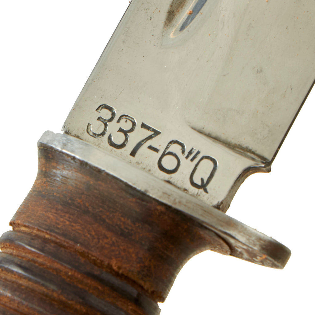 Original U.S. WWII Case 337-6”Q Fighting Knife in Correct Leather Shea ...