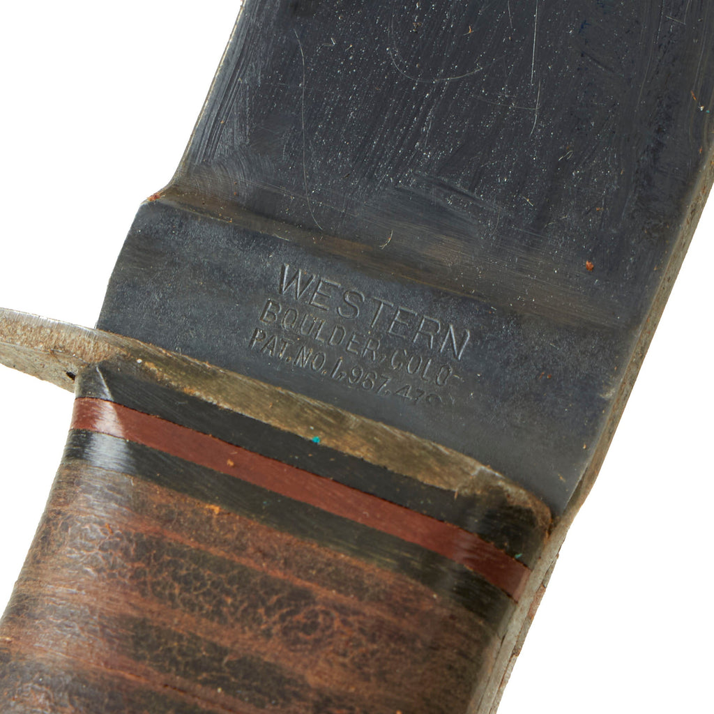 Original U.S. WWII Named Western US Navy “L71 SeaBee” Utility Knife Wi ...