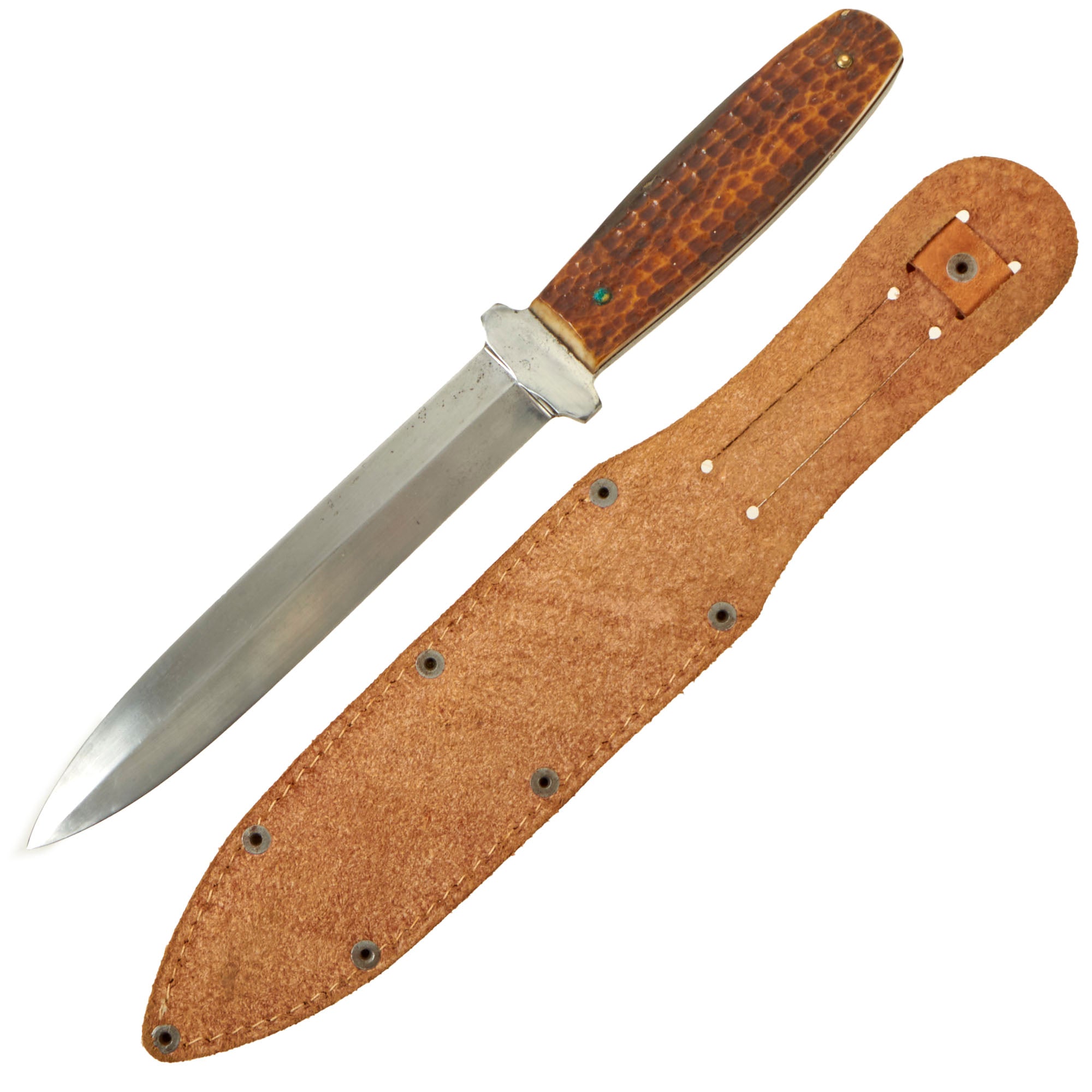 Original U.S. WWII Case "Pig Sticker" Jigged Bone Handle Fighting Knif ...