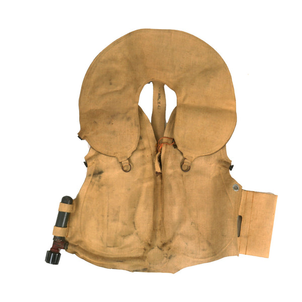 Original German WWII Kriegsmarine Navy Life Preserver Vest Dated 1942 ...