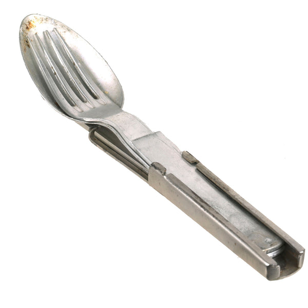 Original German WWII Mess Kit Utensil Set - Mixed Set of Steel & Alumi ...