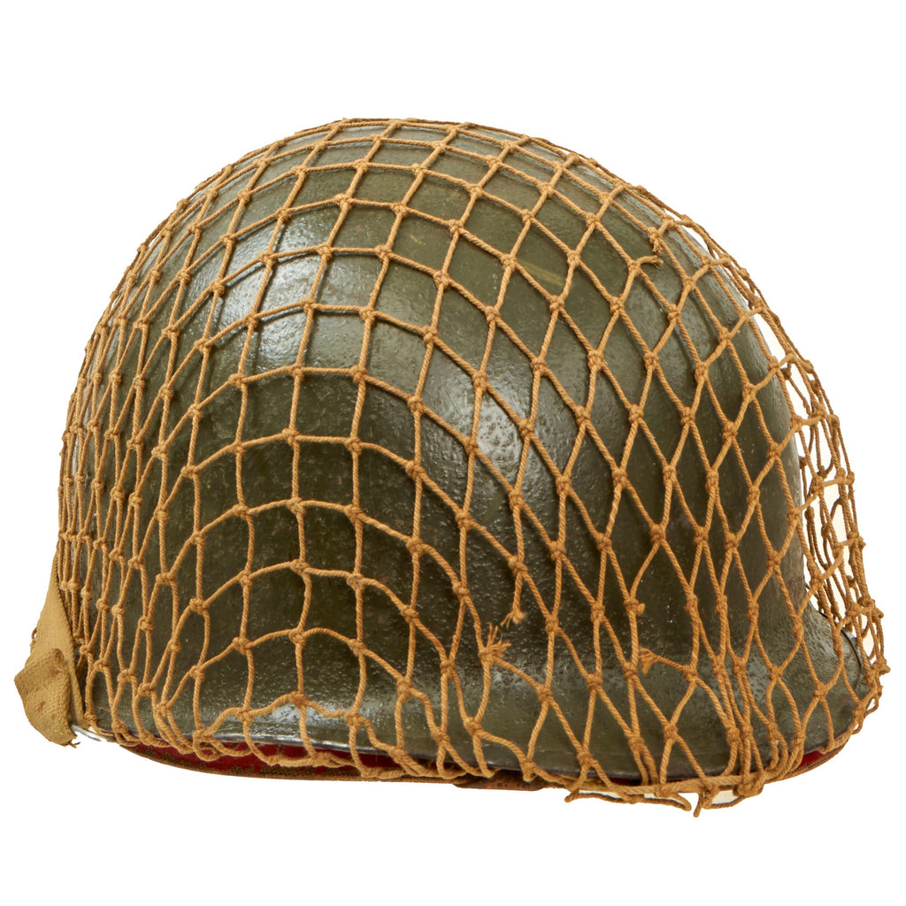 Original U.S. WWII / Korean War M1 Helmet with Named 102nd Infantry Di ...