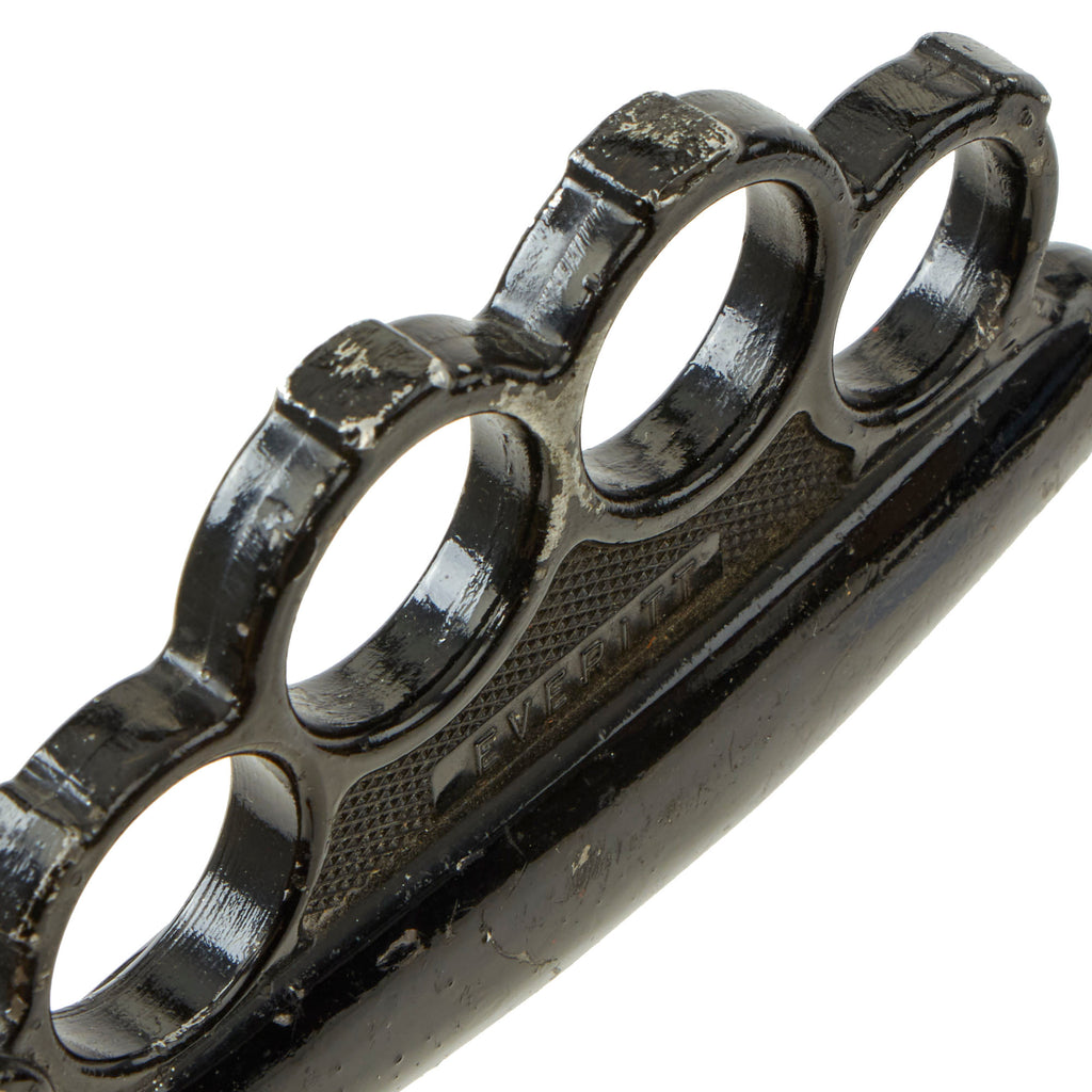 Original Rare U.S. WWII Everitt Black Handle Knuckle Fighting Knife wi ...