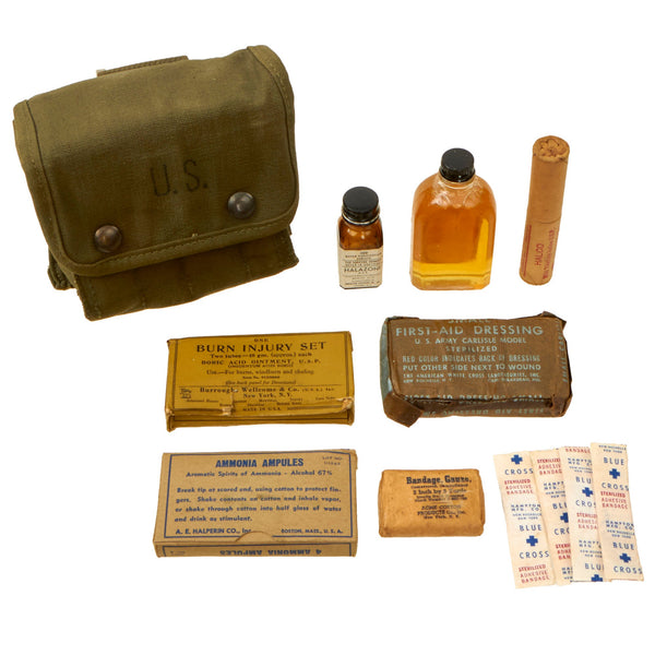 Original U.S. WWII M2 Jungle Medical Aid Kit - Dated 1945 ...