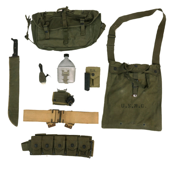 Original U.S. - British - German WWII Field Gear Lot - USMC Machete ...