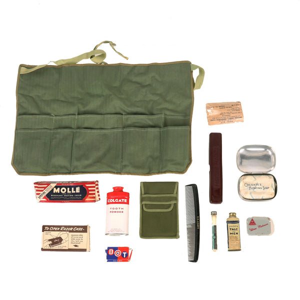 Original U.S. WWII Personal Effect Items Lot in Carrying Case - Tooth ...