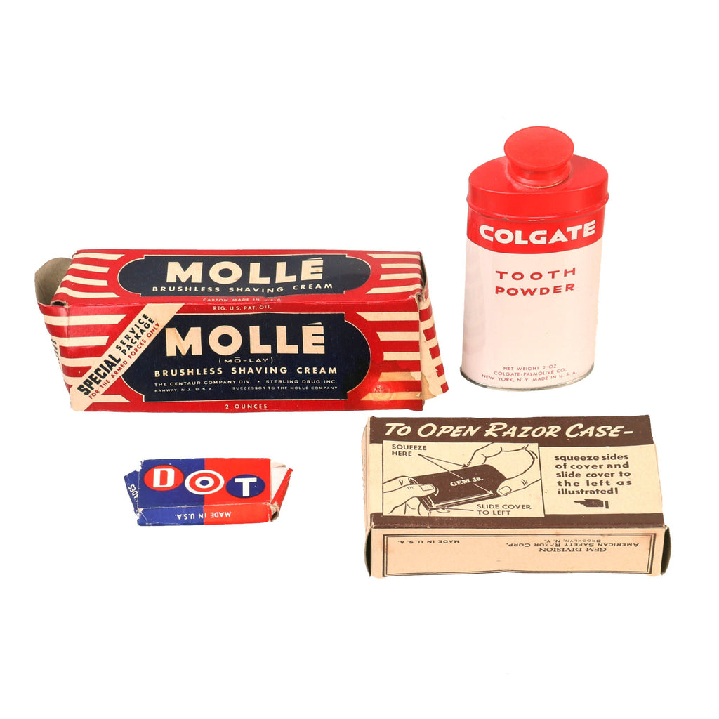 Original U.S. WWII Personal Effect Items Lot in Carrying Case - Tooth ...