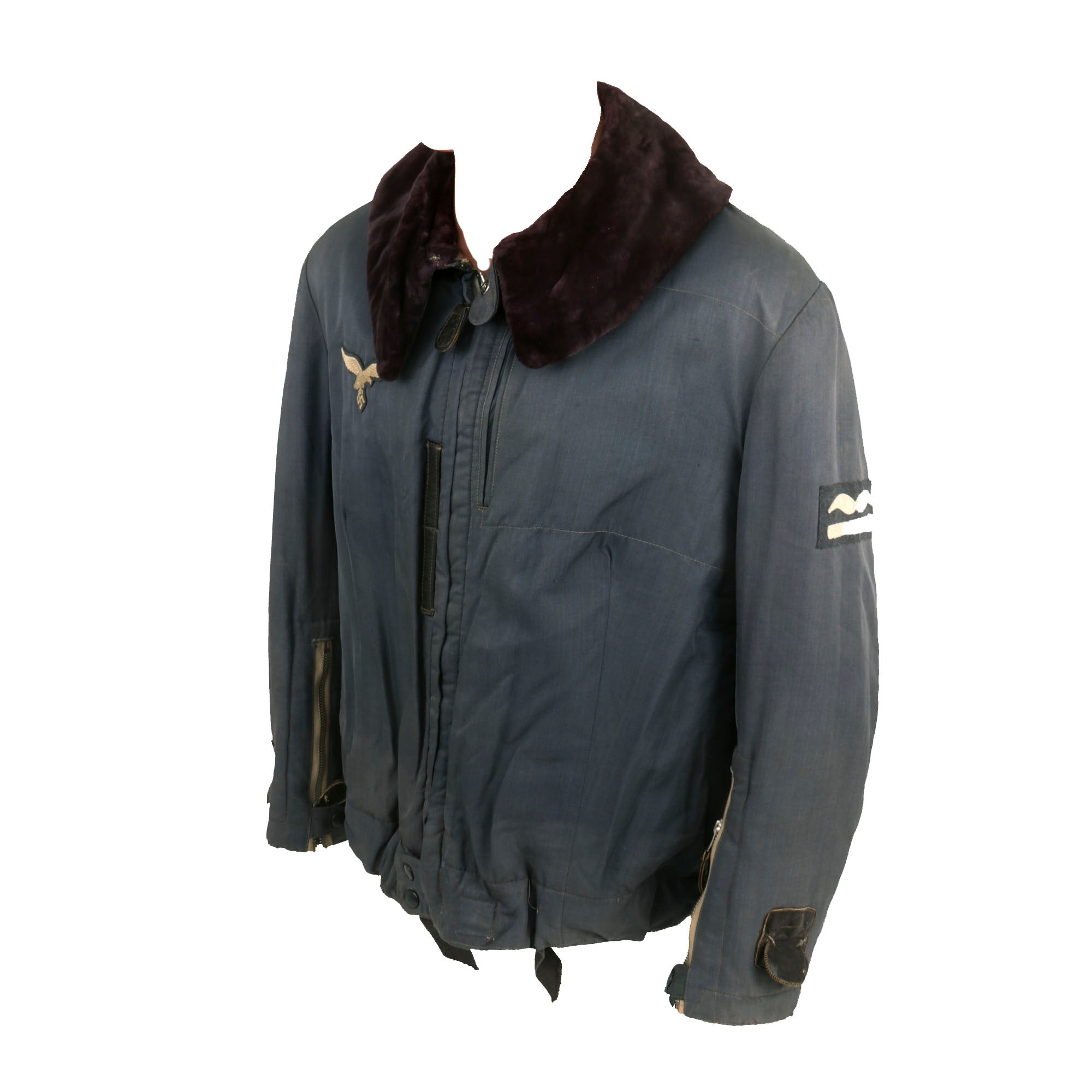 Original German WWII Luftwaffe Blue Electric Heated Leutnant Officer's ...