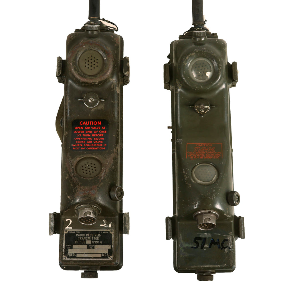Original U.S. Vietnam War Era RT-196/PRC-6 Radio Receiver Transmitter ...
