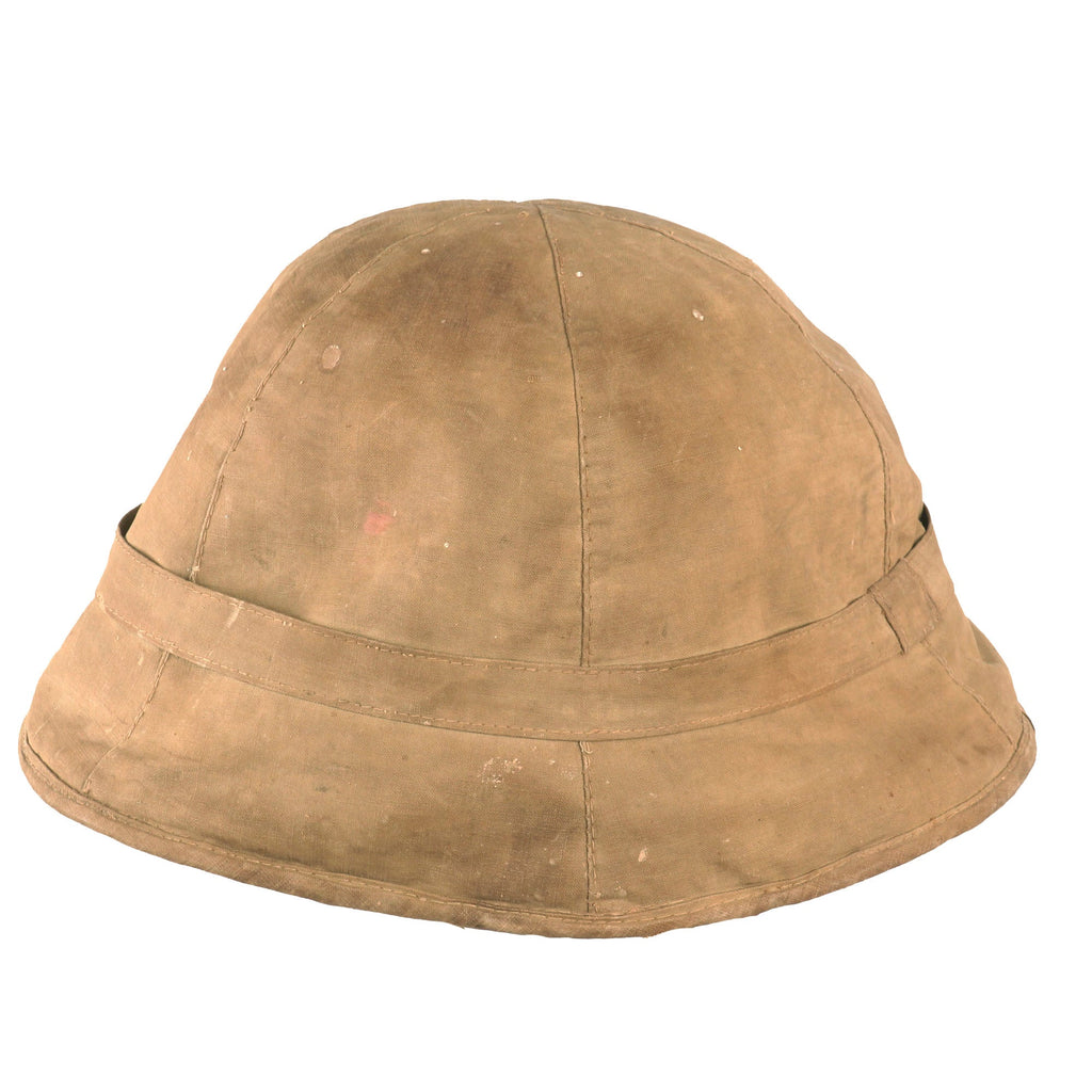 Original Imperial Japanese Army WWII Type 98 Sun Pith Helmet - Crushed ...
