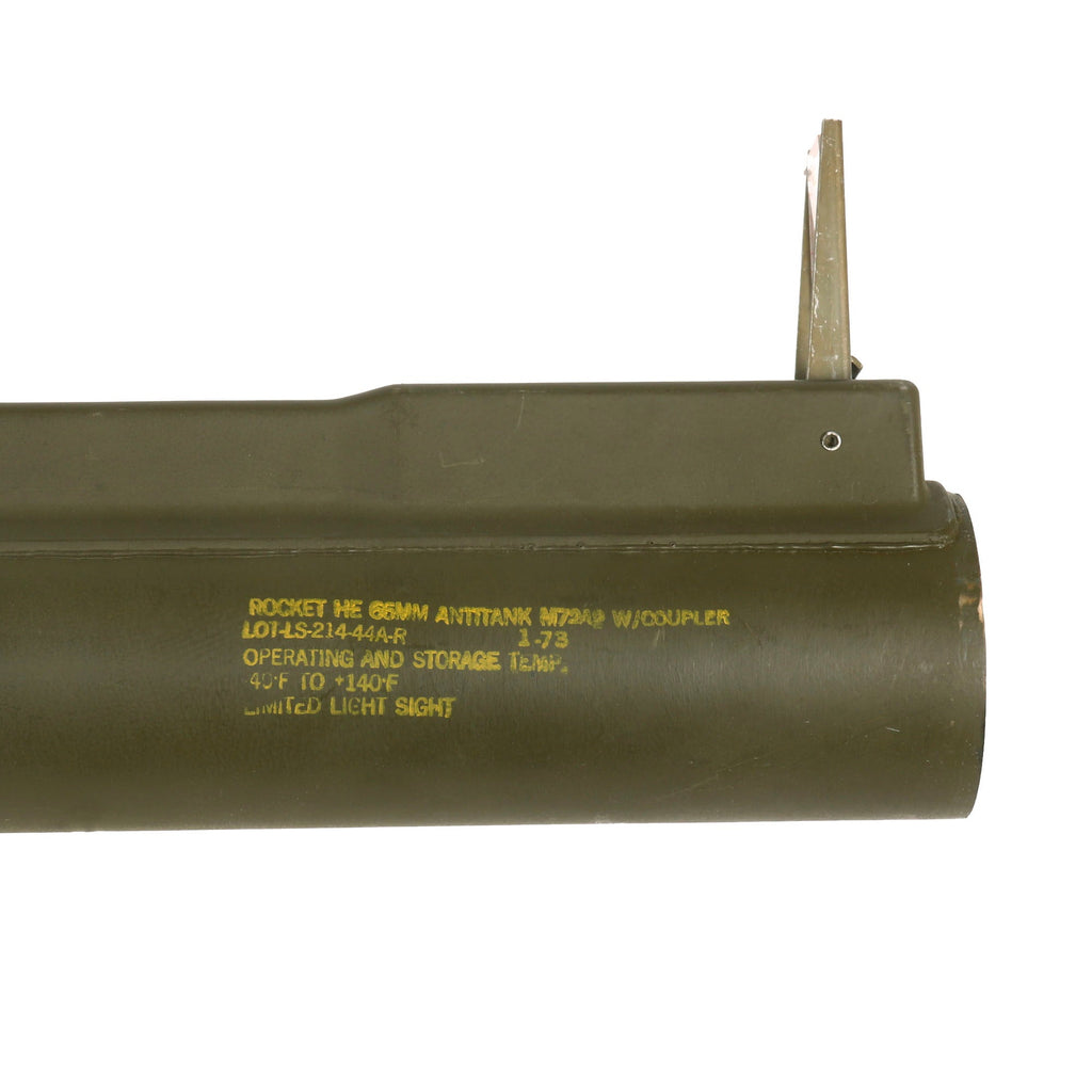 Original U.S. Vietnam War Era 1973 Dated M72A2 Light Anti-Armor Weapon ...