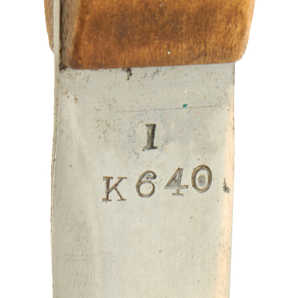 Original U.S. WWII EK Model 1 Fighting Knife Serial K640 by John Ek of ...