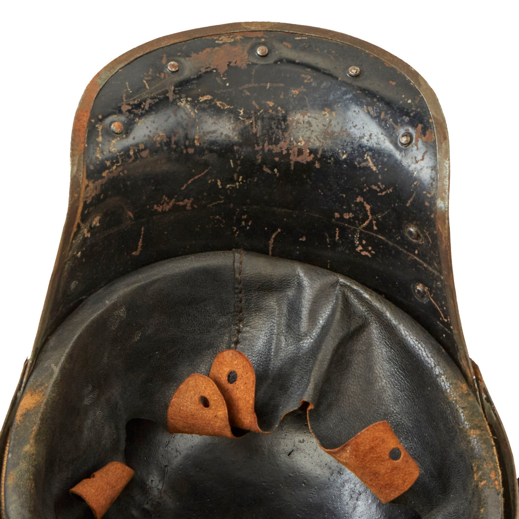 Original WWI German M1915 Prussian Line Kürassier Lobster Tail Pickelh ...