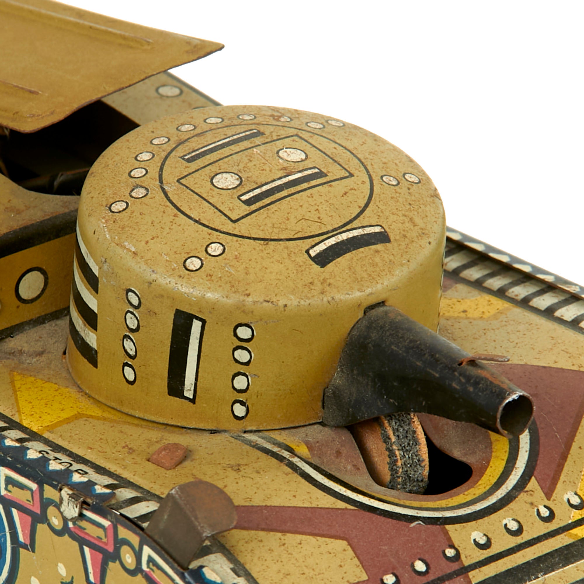 Original U.S. WWII Era Tin Lithographed Mechanical Toy Tanks by Louis ...