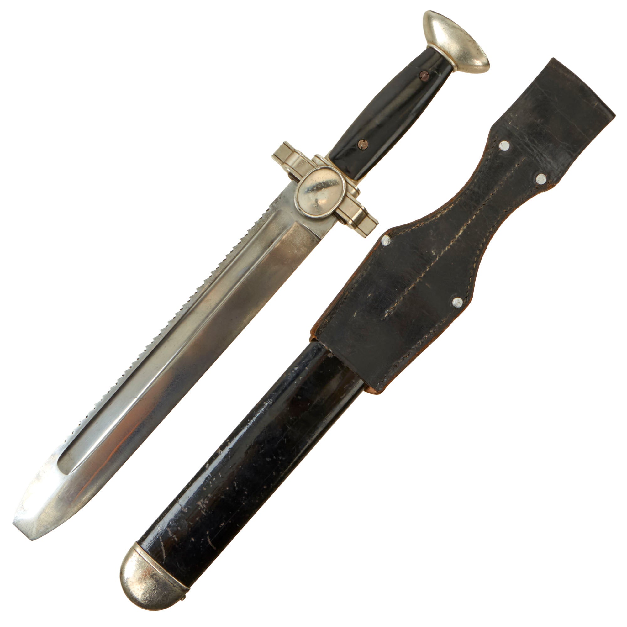 Original German WWII DRK Red Cross EM/NCO Hewer with Scabbard & Leathe ...