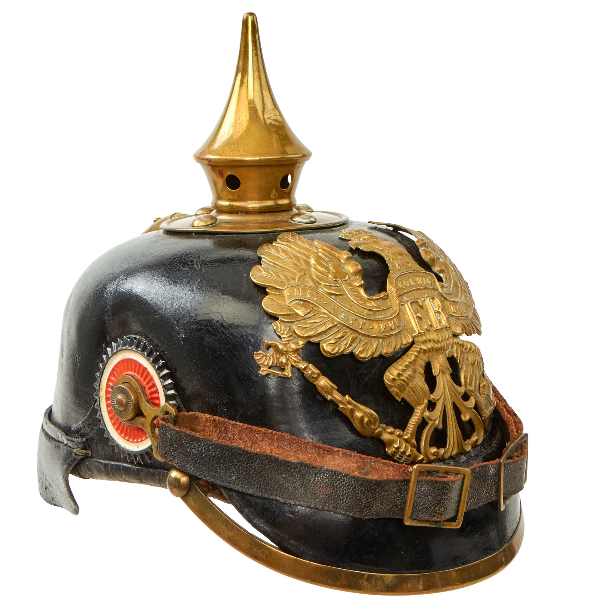 Original German WWI Prussian M1895 Pickelhaube Spiked Helmet with Orig ...