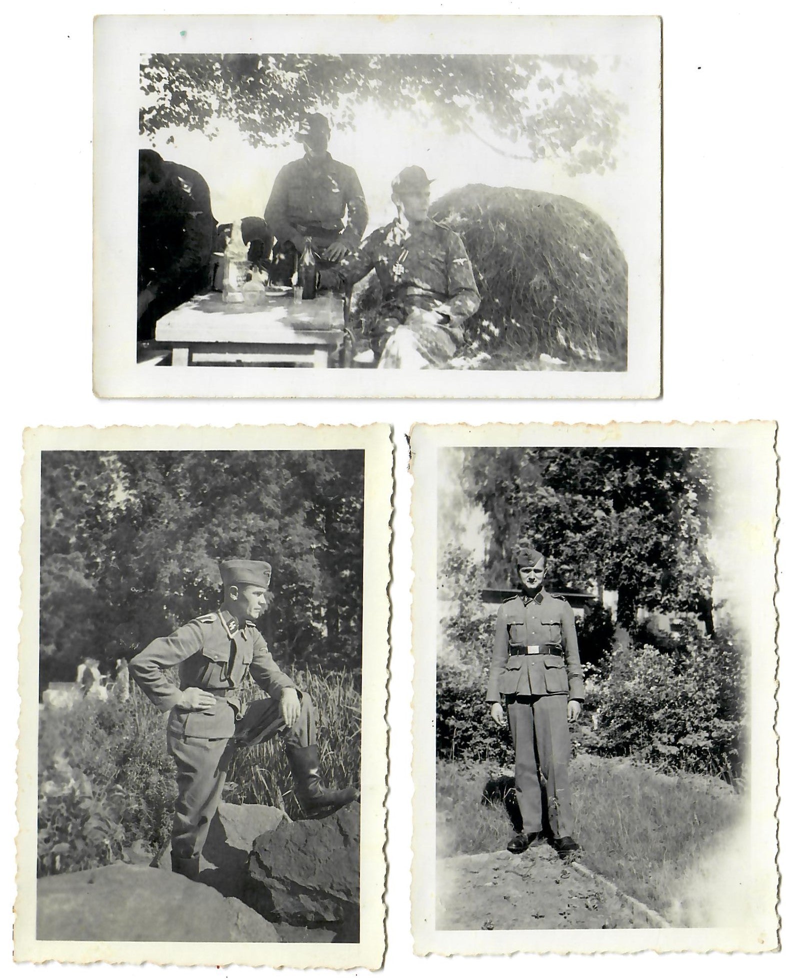 Original German WWII Award, Document & Photo Set of Brothers Adolf & W ...