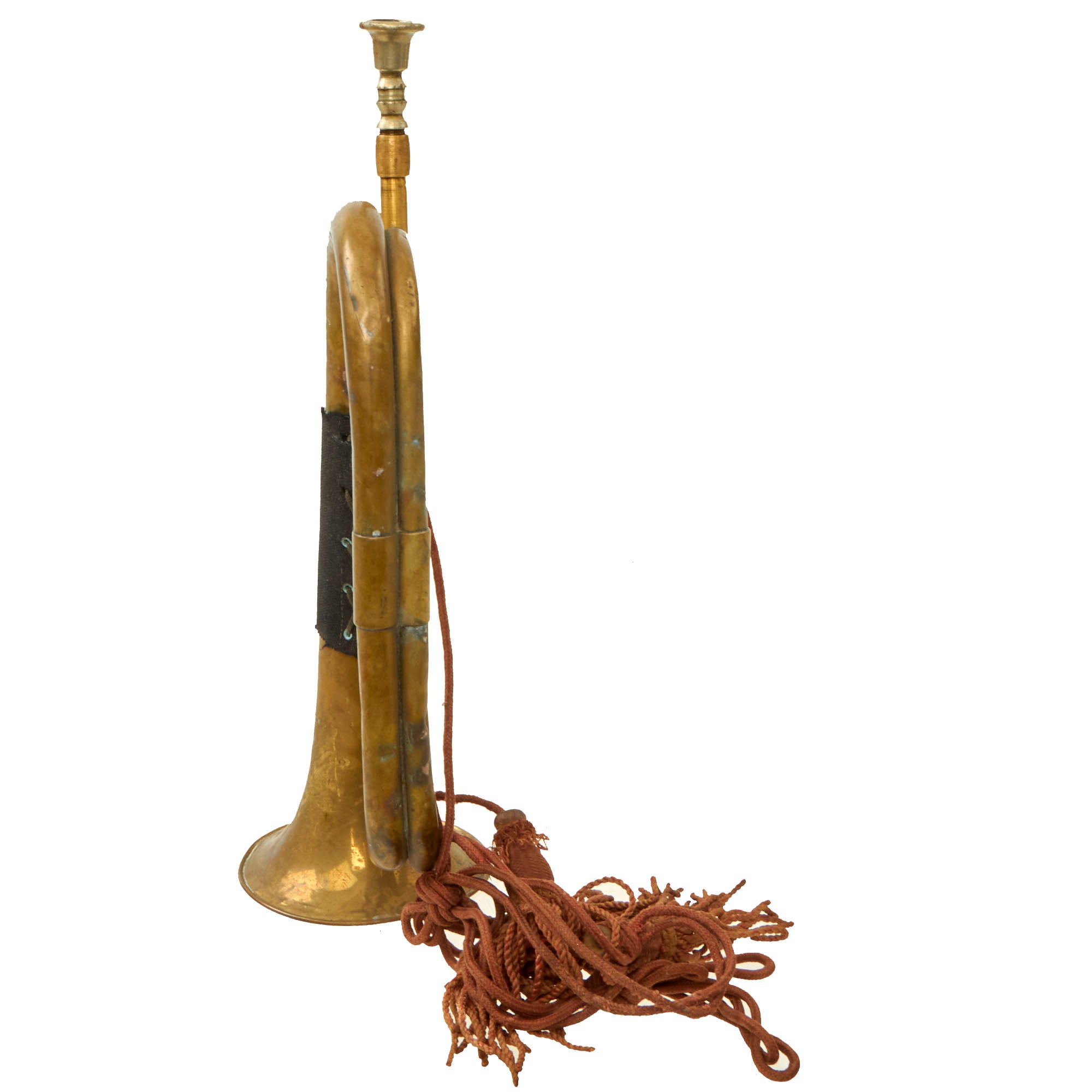 Original WWII Imperial Japanese Army Brass Bugle with Black Wrap & Ora ...