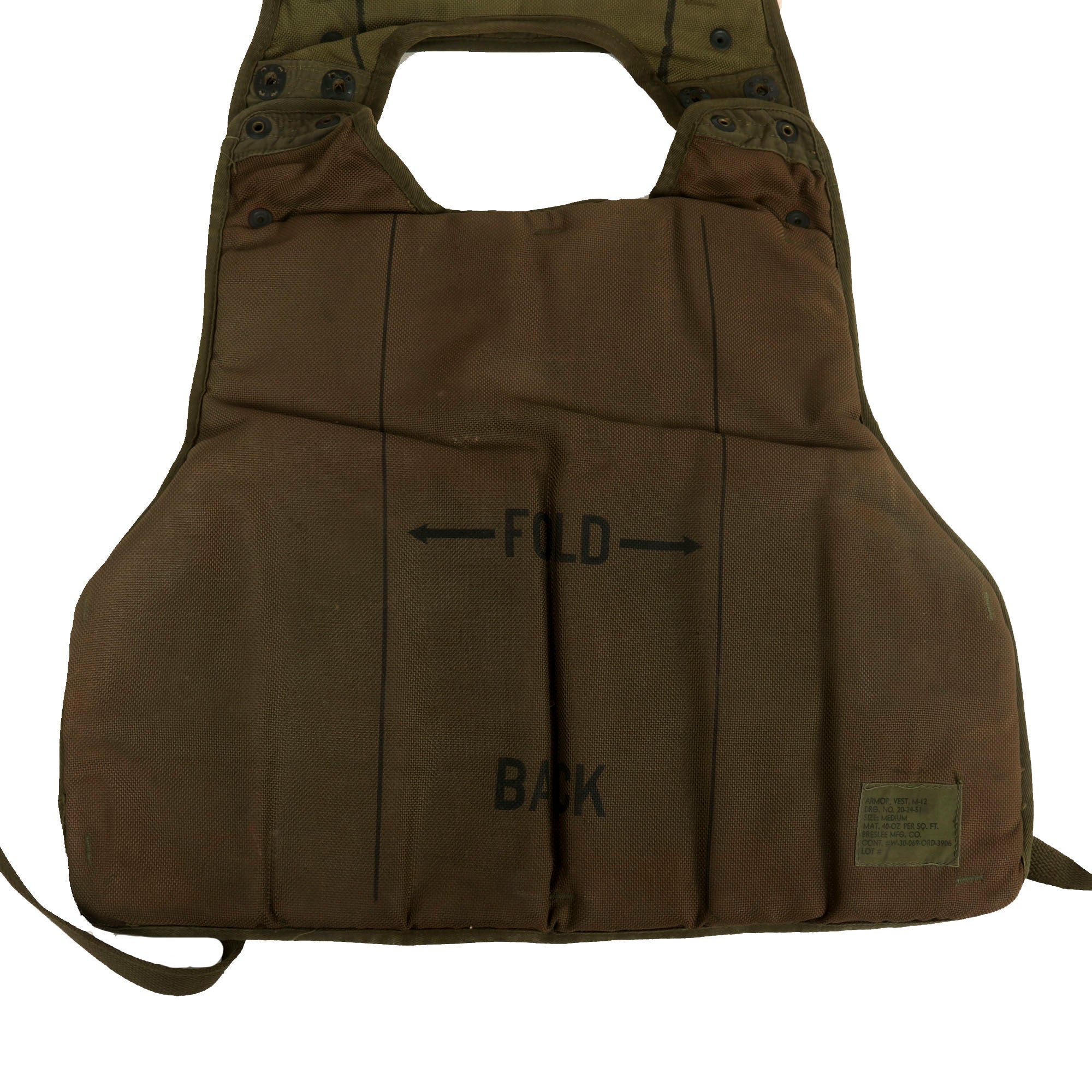 Original U.S. Korean War M12 Body Armor - Two Pieces Manufactured by B ...