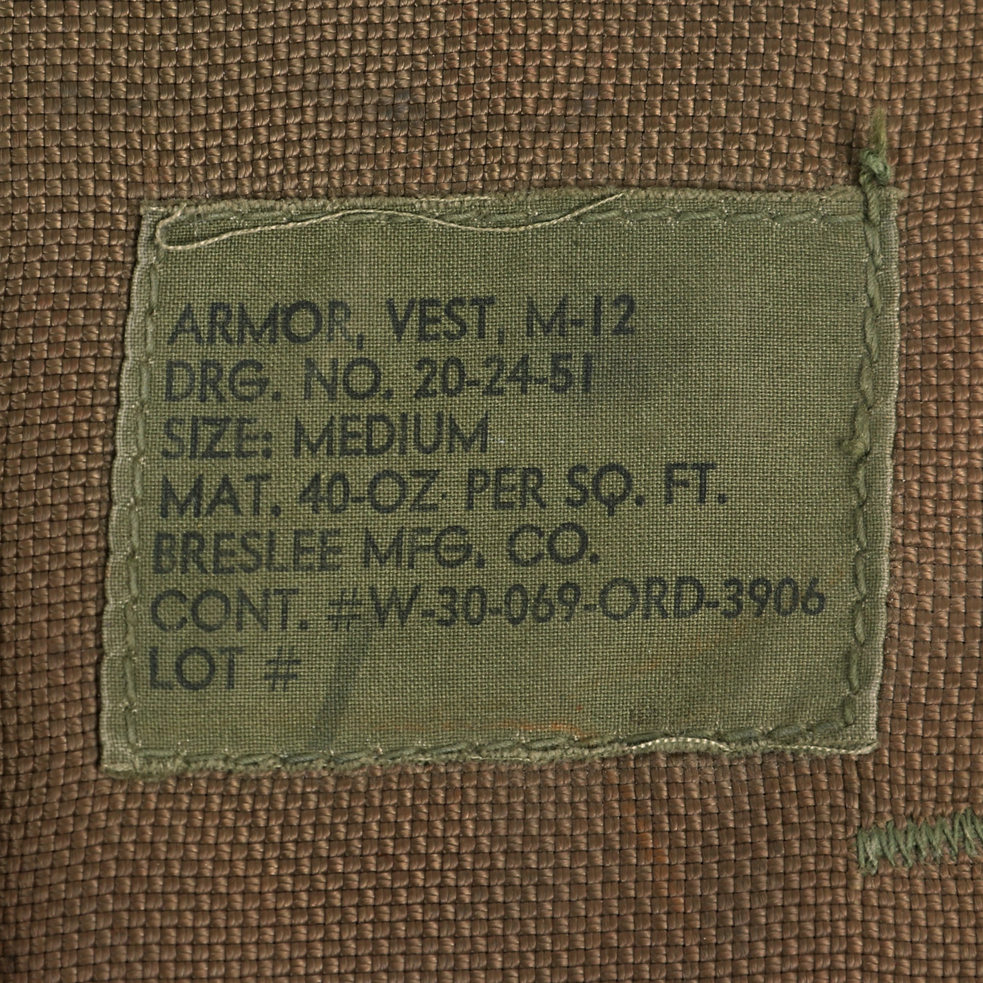 Original U.S. Korean War M12 Body Armor - Two Pieces Manufactured by B ...