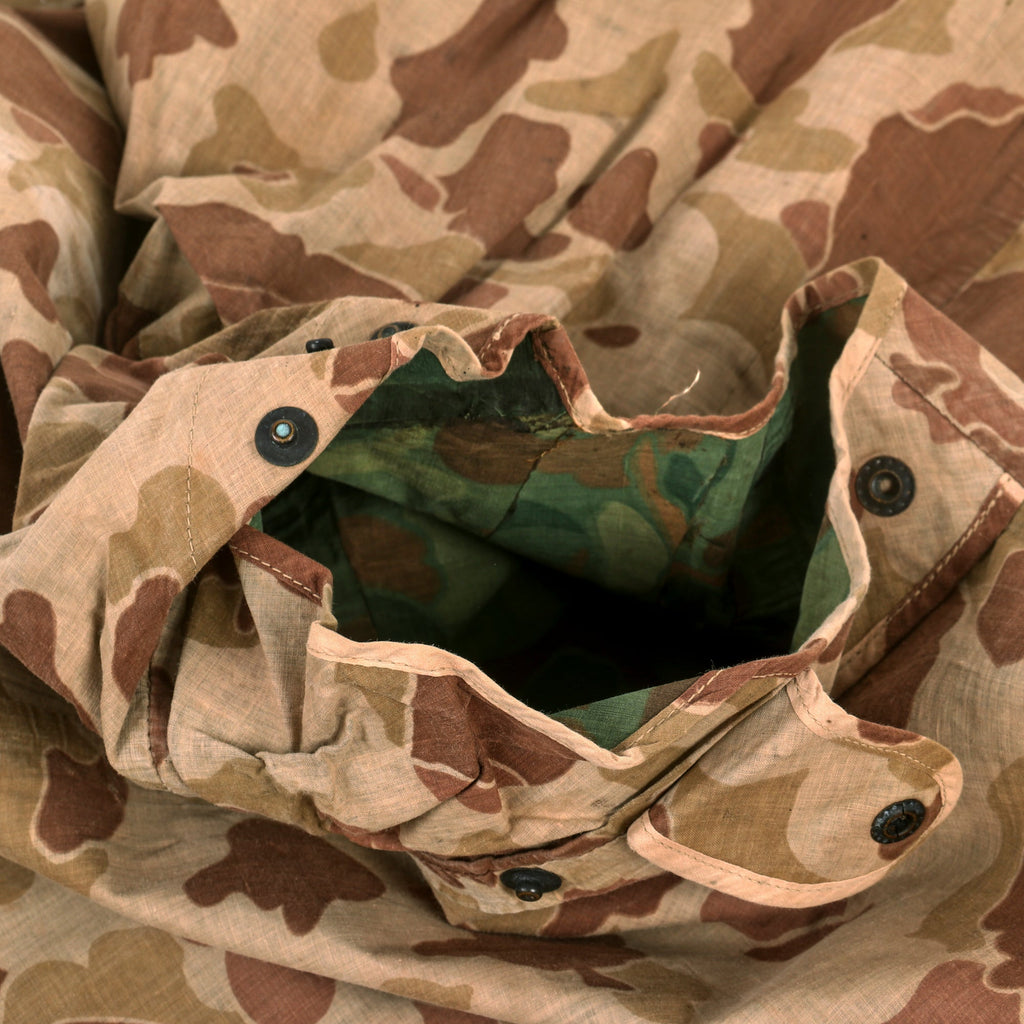 Original U.S. WWII USMC M-1942 Reversible Spot Pattern Camouflage Rain ...
